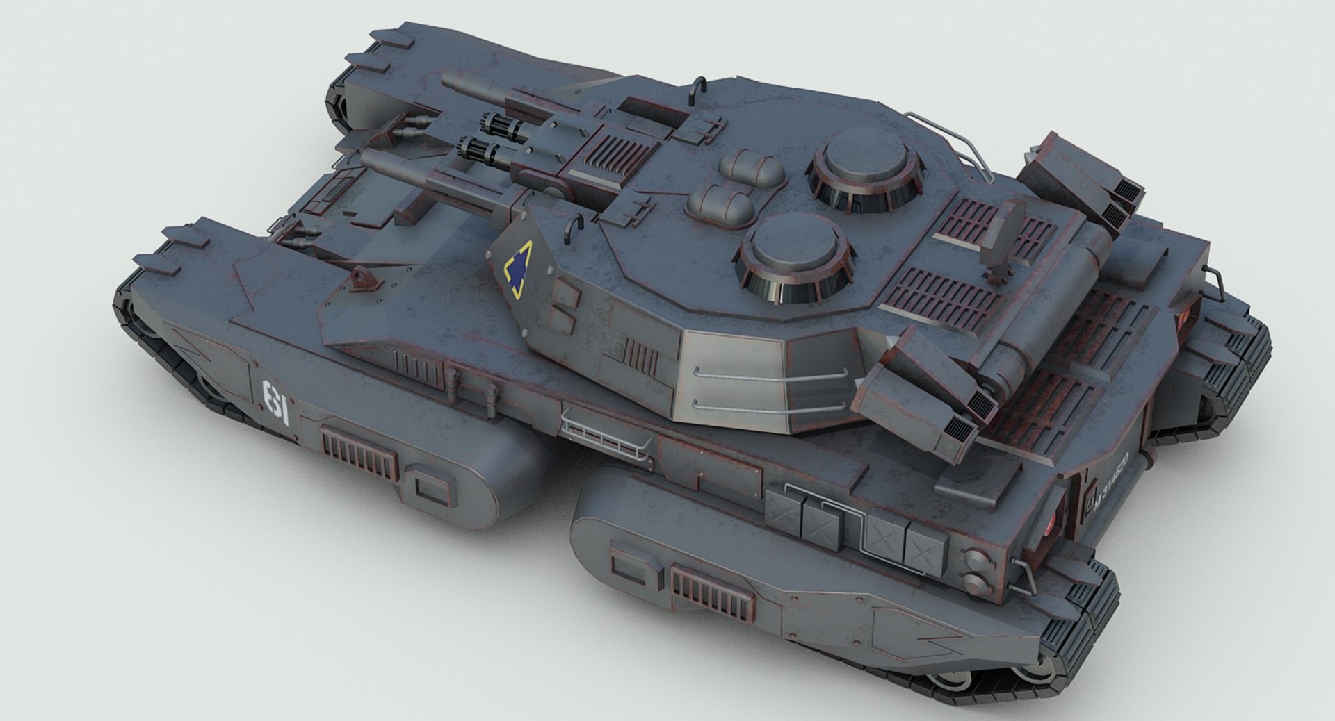 3d Concept Futuristic Heavy Tank
