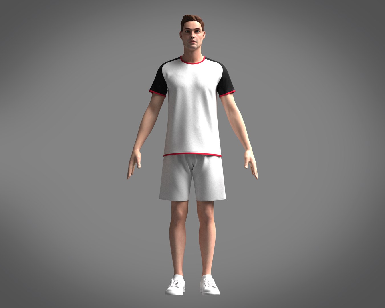 Jersey With Short Model - TurboSquid 1946974