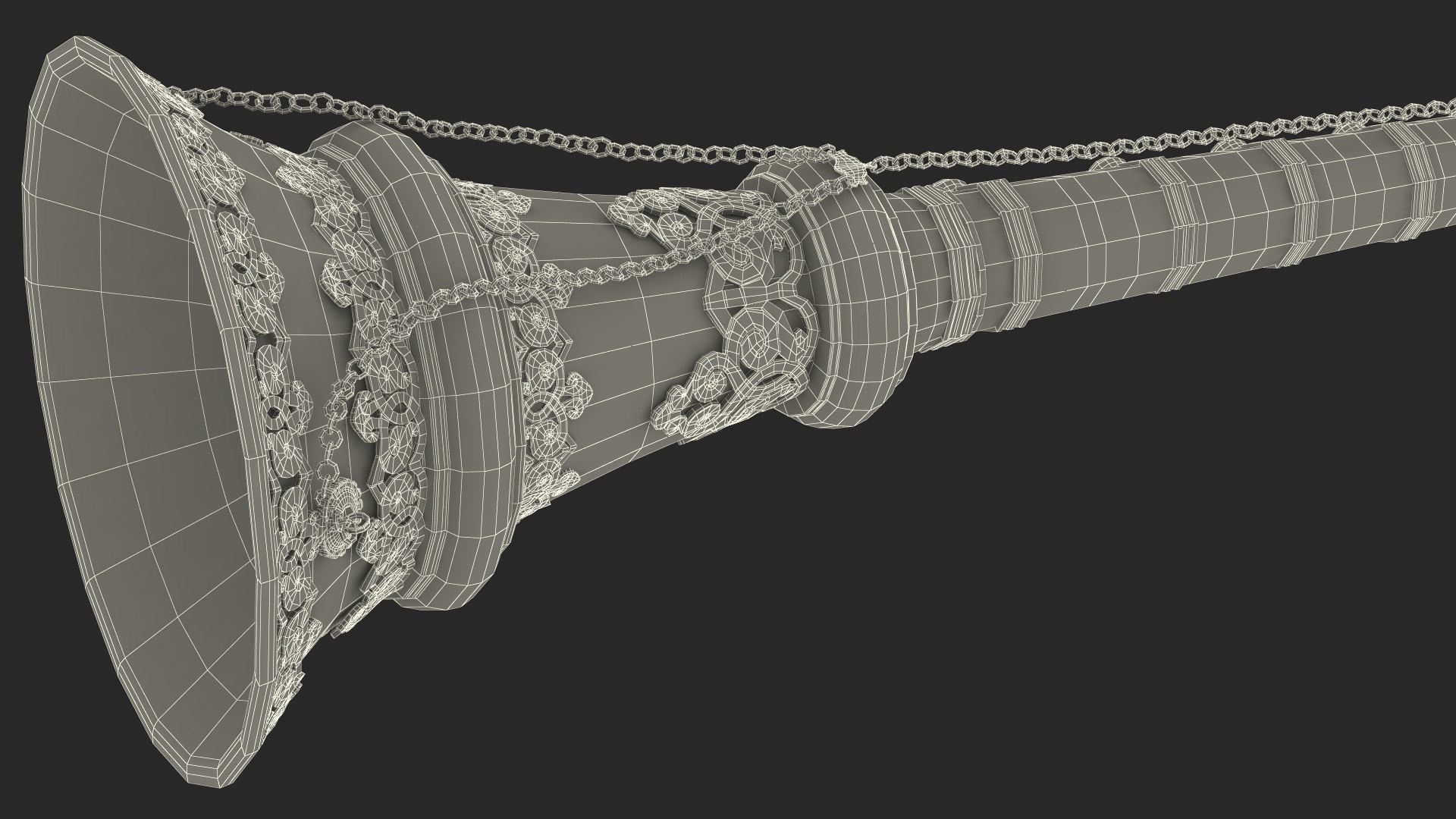 3D Traditional Woodwind Instrument Gyaling Old model - TurboSquid 2090374