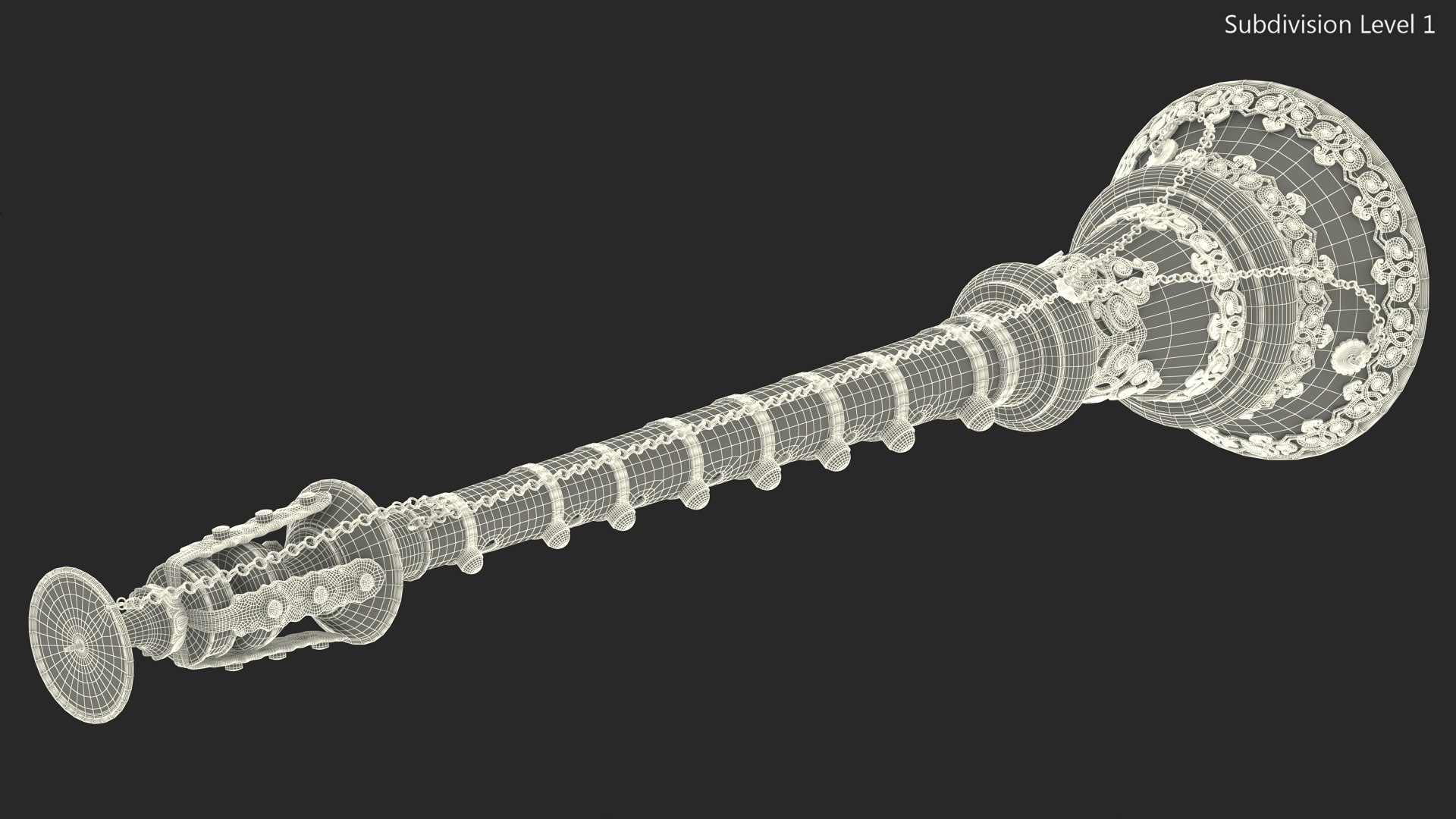 3D Traditional Woodwind Instrument Gyaling Old Model - TurboSquid 2090374