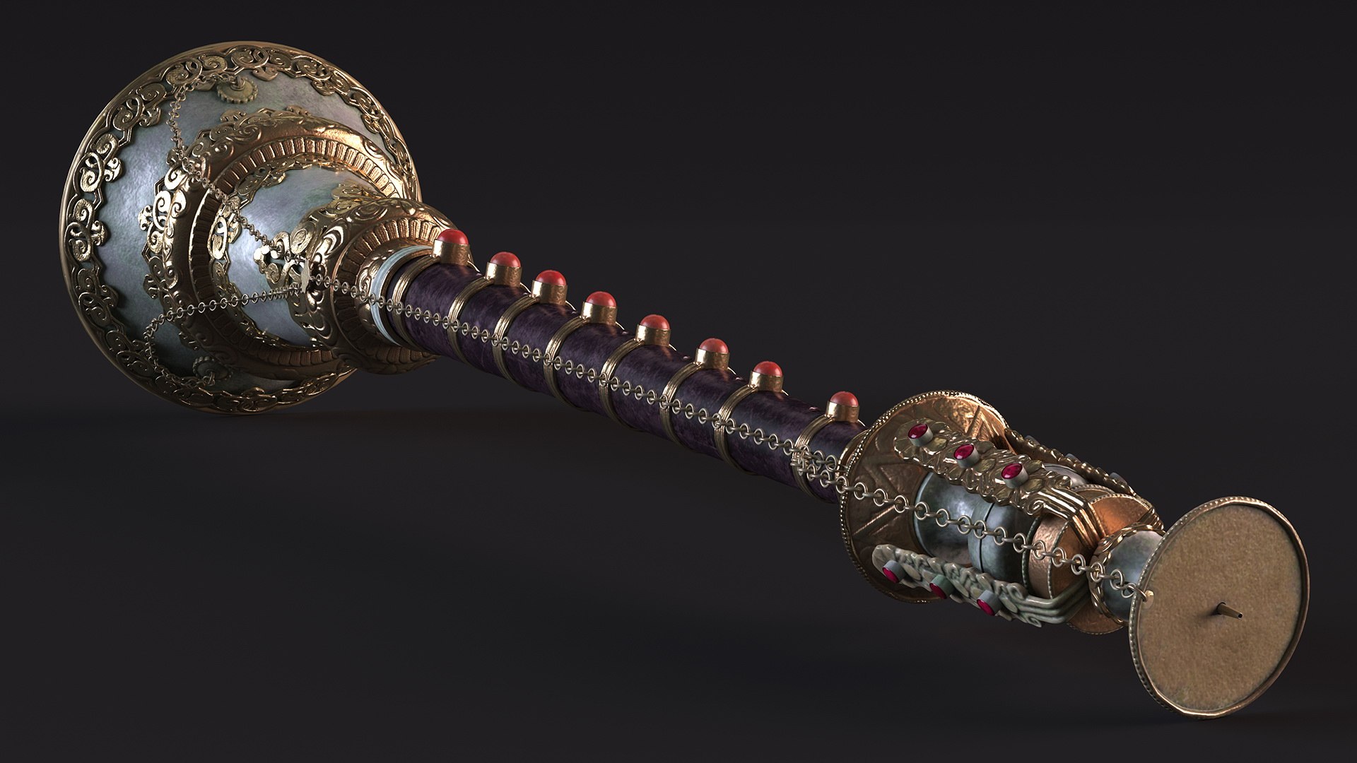 3D Traditional Woodwind Instrument Gyaling Old Model - TurboSquid 2090374