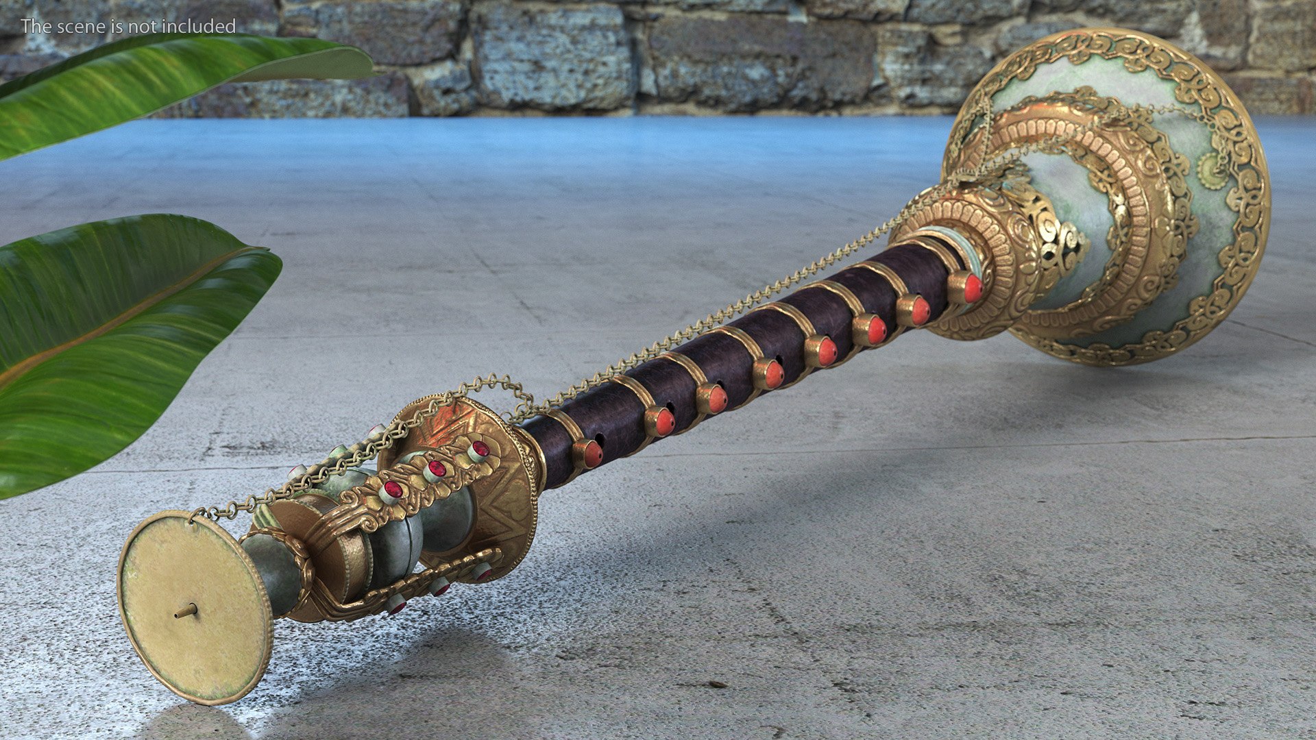 3D Traditional Woodwind Instrument Gyaling Old Model - TurboSquid 2090374