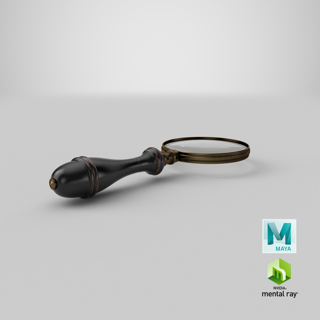 3D Antique Magnifying Glass model - TurboSquid 1810642
