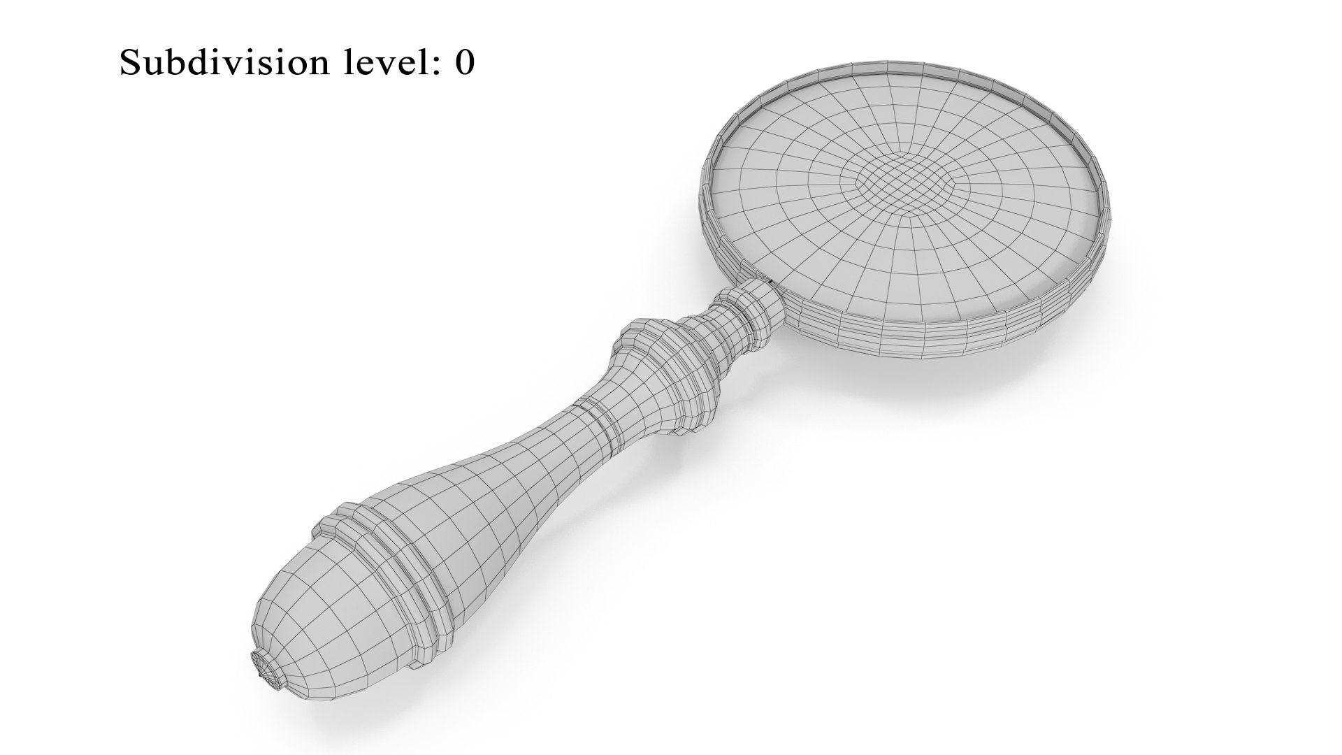 3D Antique Magnifying Glass Model - TurboSquid 1810642