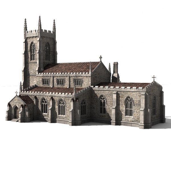 3d church model
