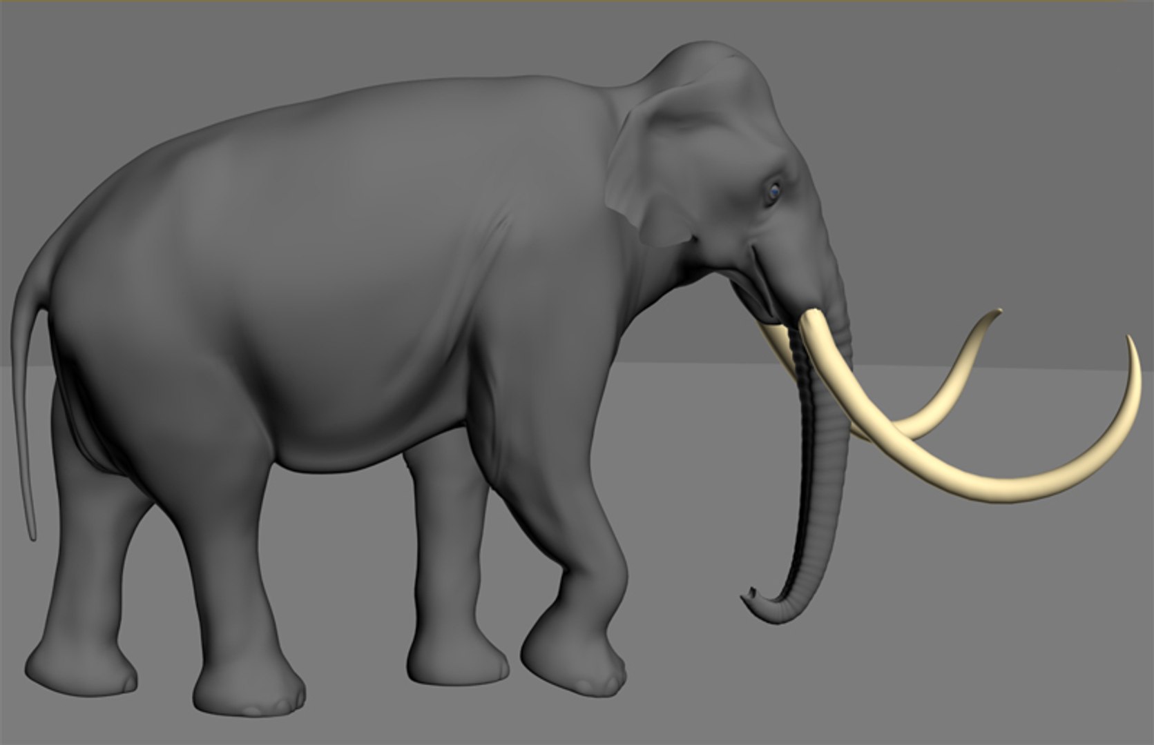 3d Mammoth Animation