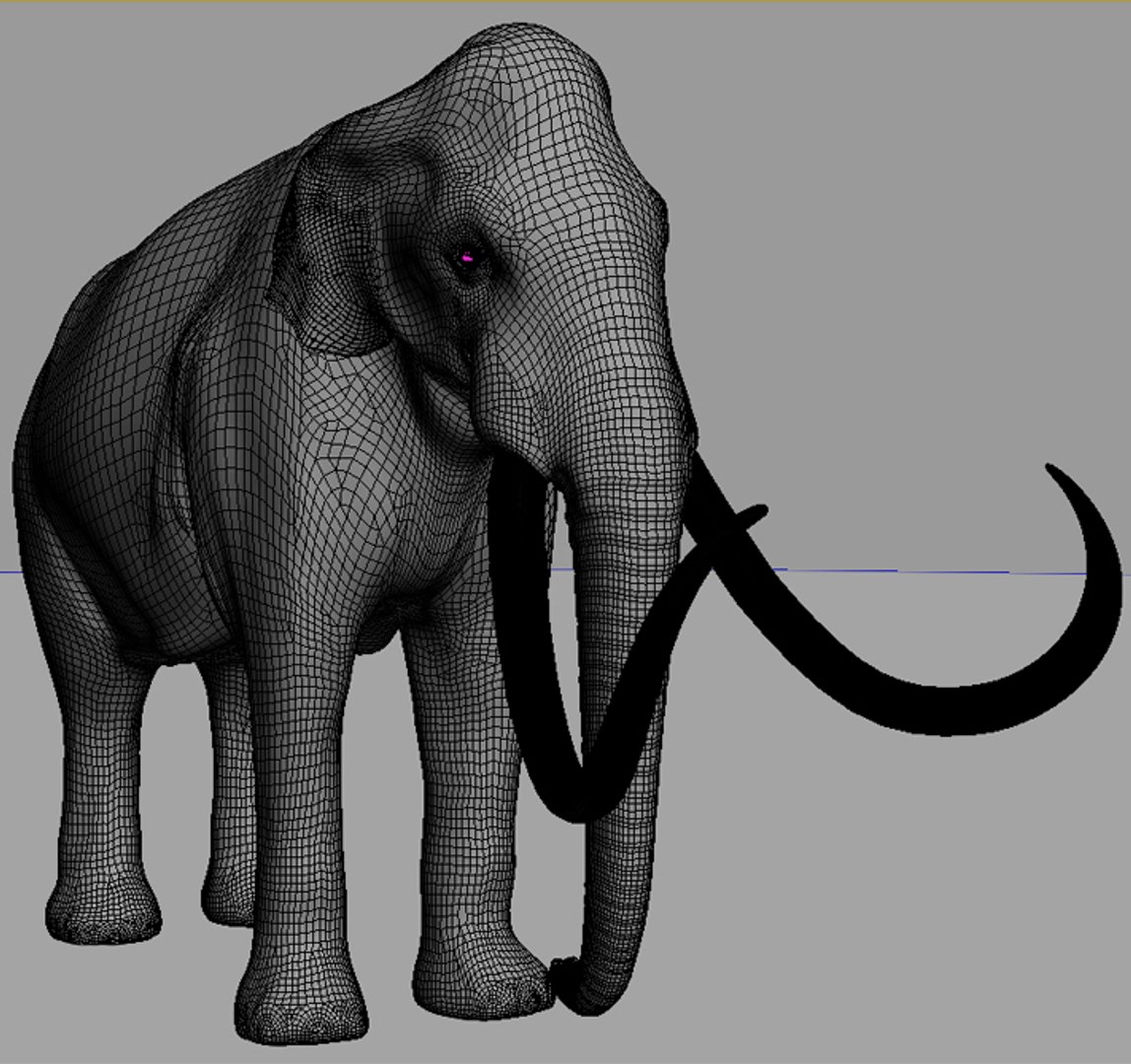 3d Mammoth Animation