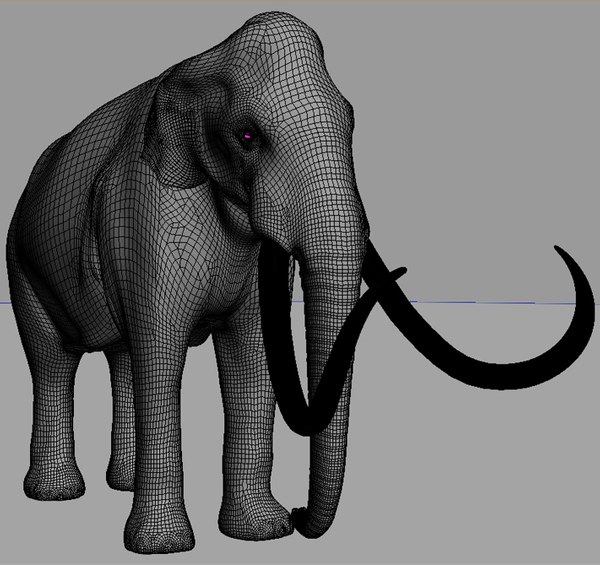 3d mammoth animation