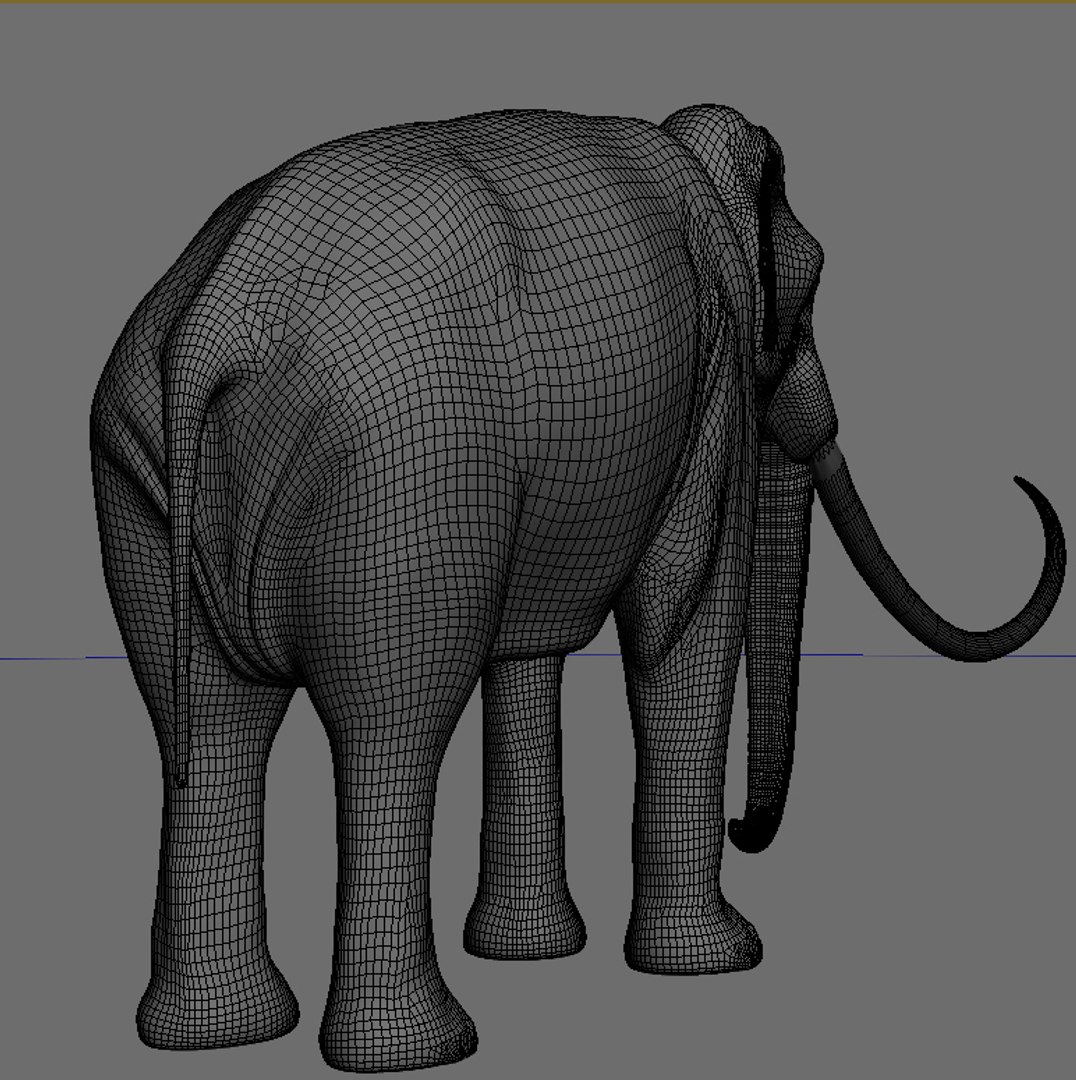 3d Mammoth Animation