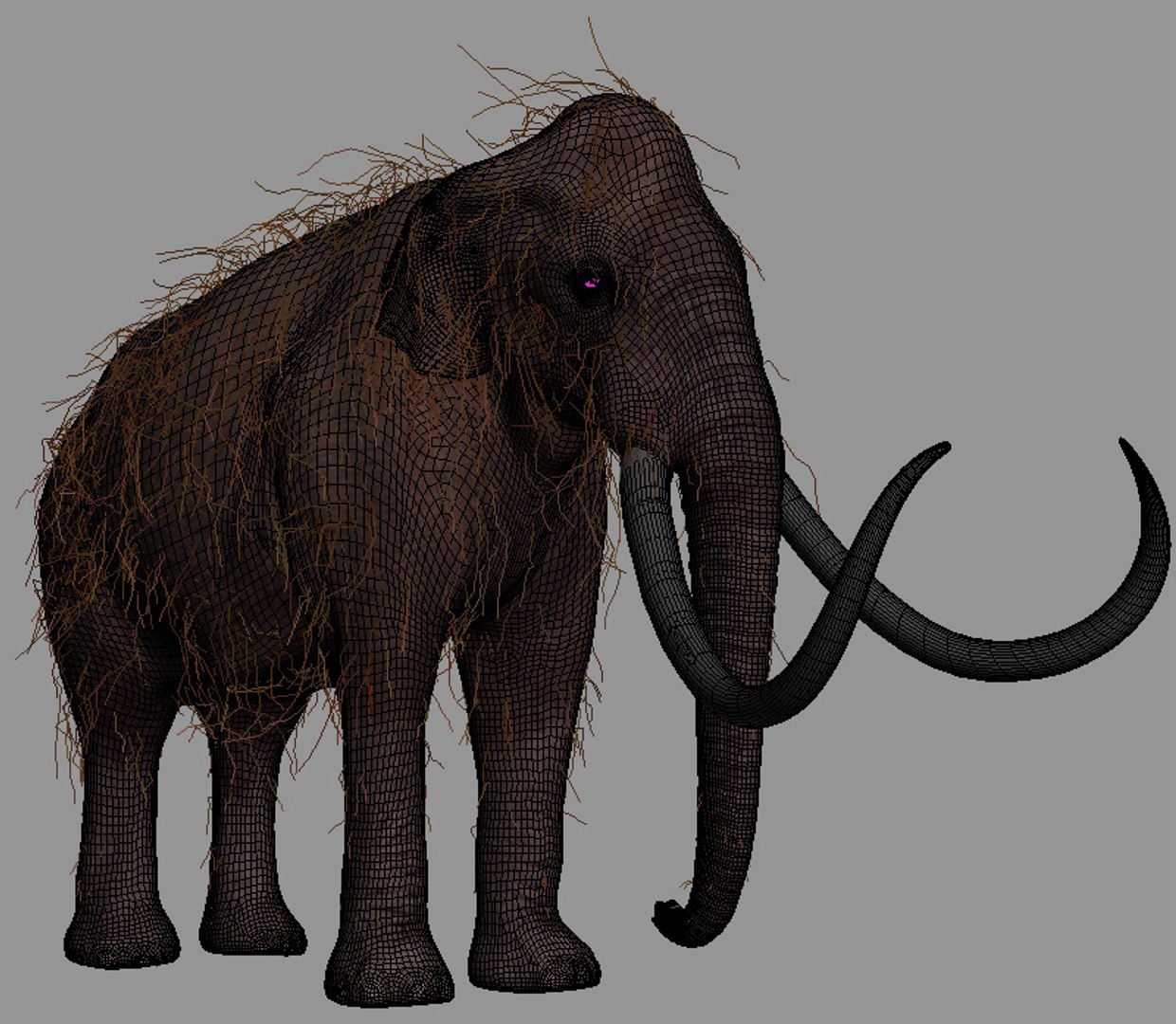 3d Mammoth Animation