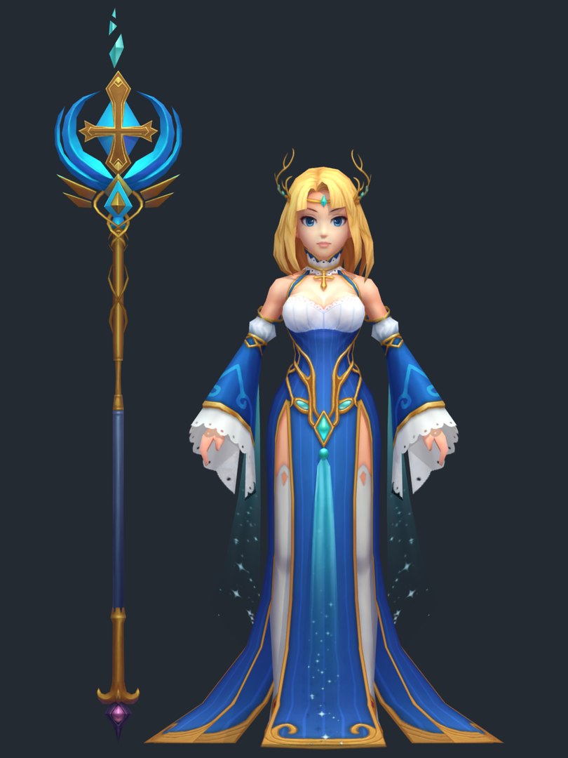 Female Magician Model - TurboSquid 1164521