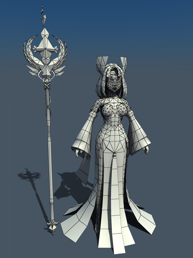 Female Magician Model - TurboSquid 1164521