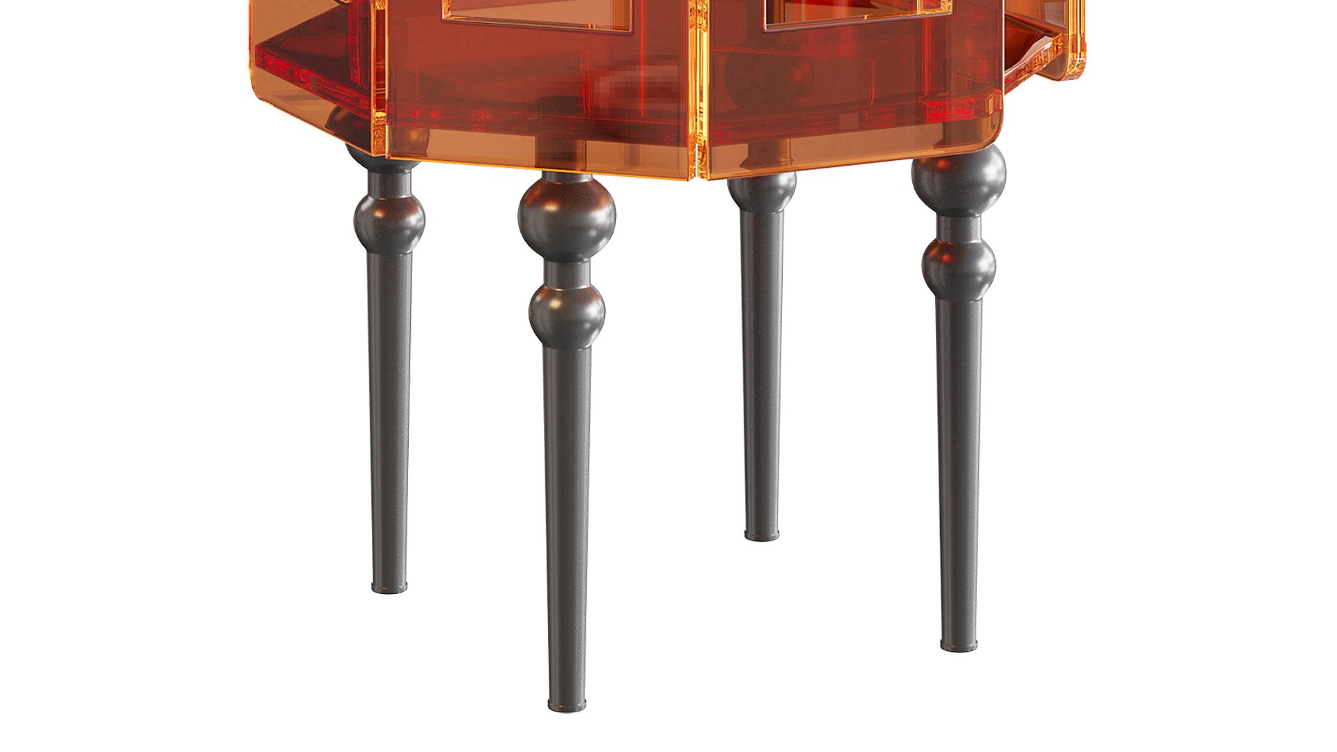 Retro Acrylic Side Table 3D Model - TurboSquid 2230349