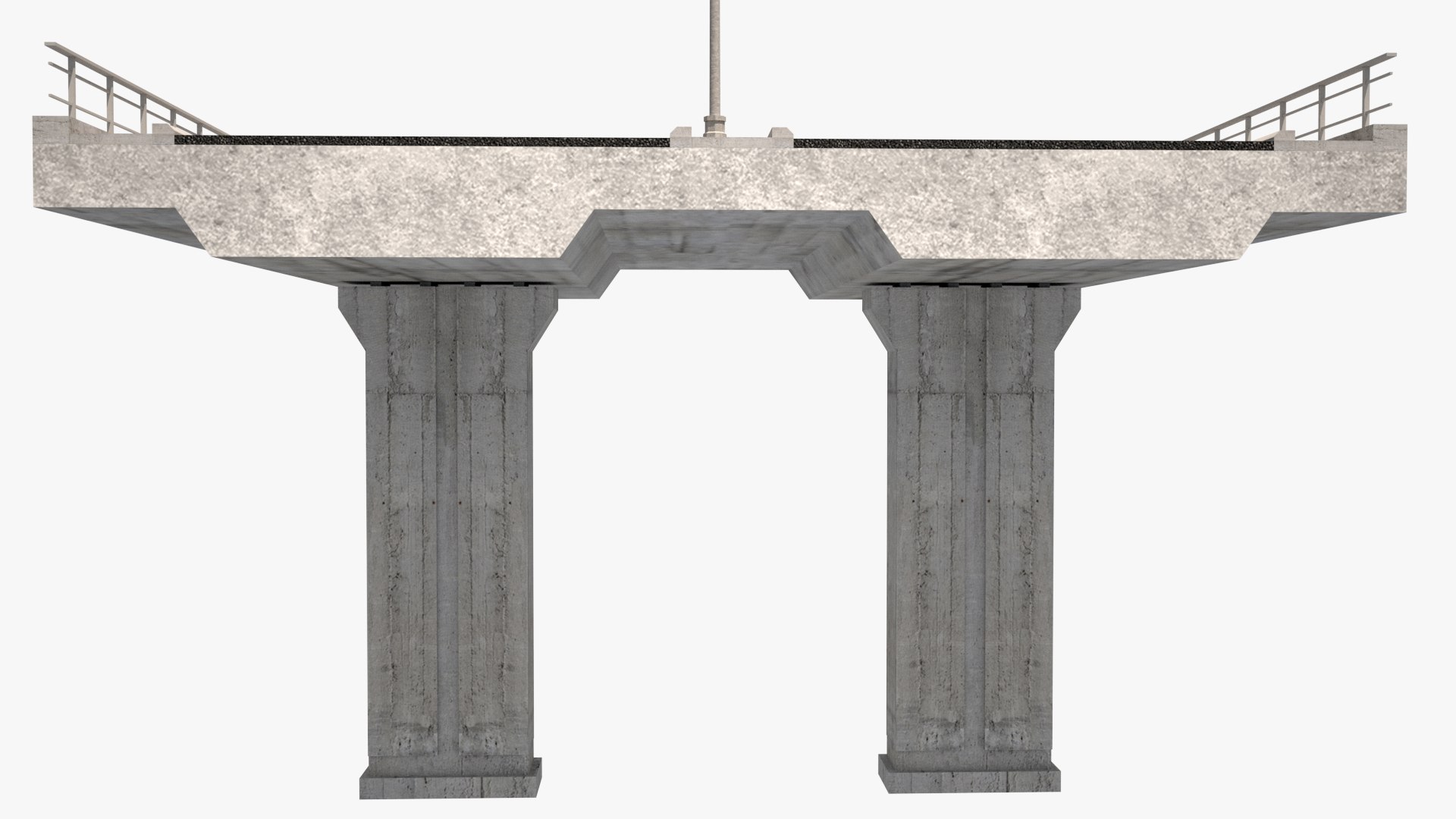 3D Highway Bridge Road Model - TurboSquid 1505643