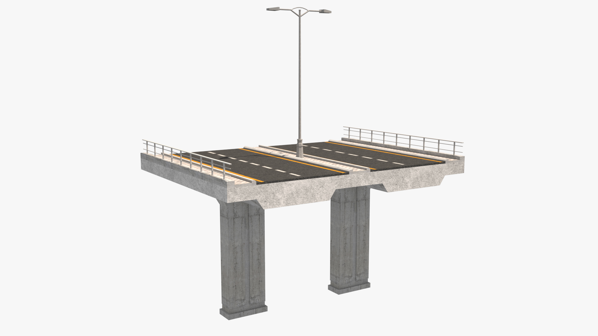 3D Highway Bridge Road Model - TurboSquid 1505643