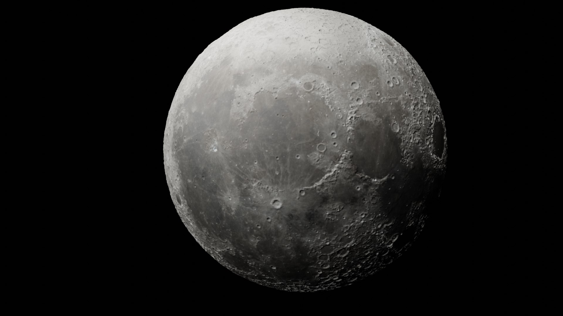 3D Lua Realista - TurboSquid 2288598