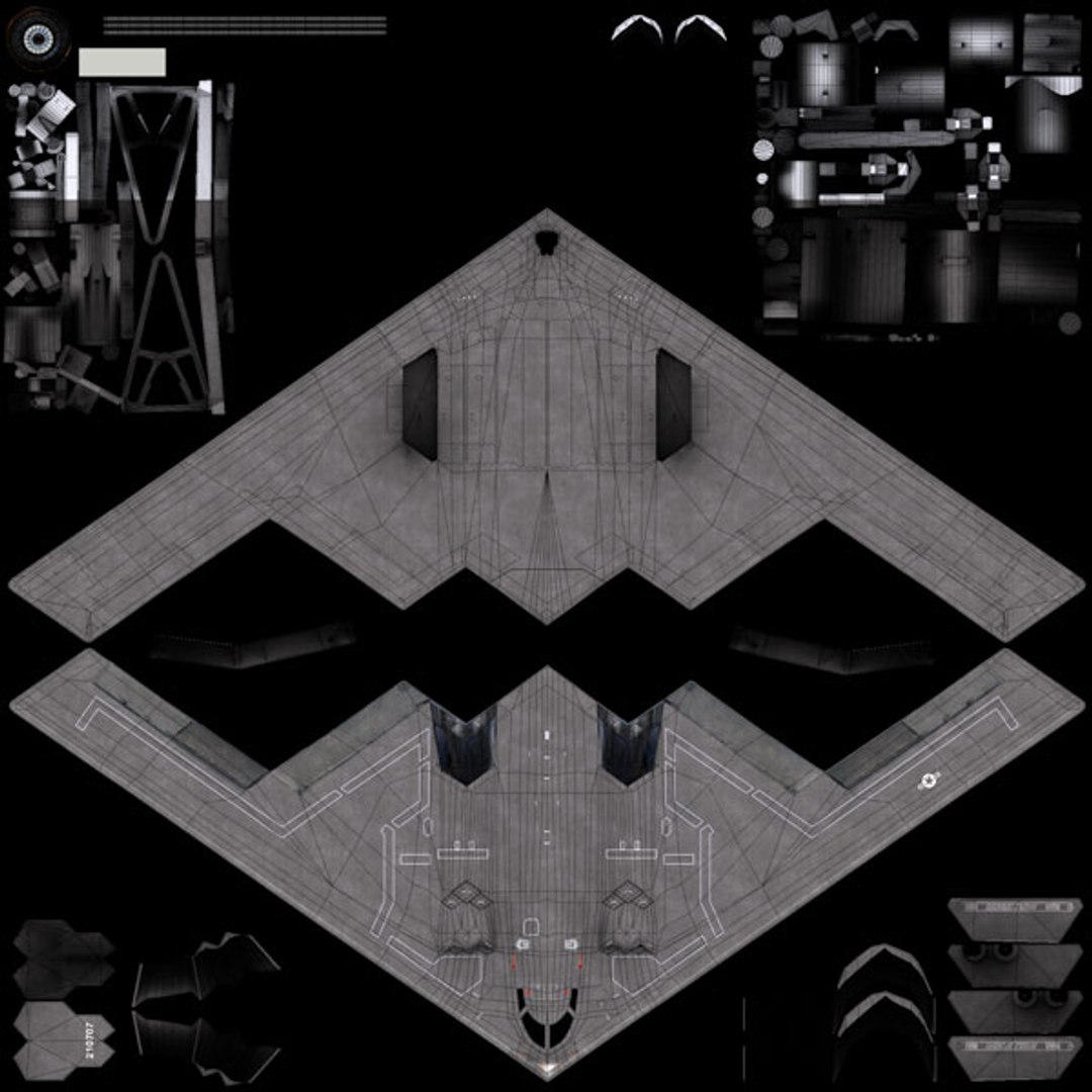 3d Model B-2 Spirit Stealth Bomber