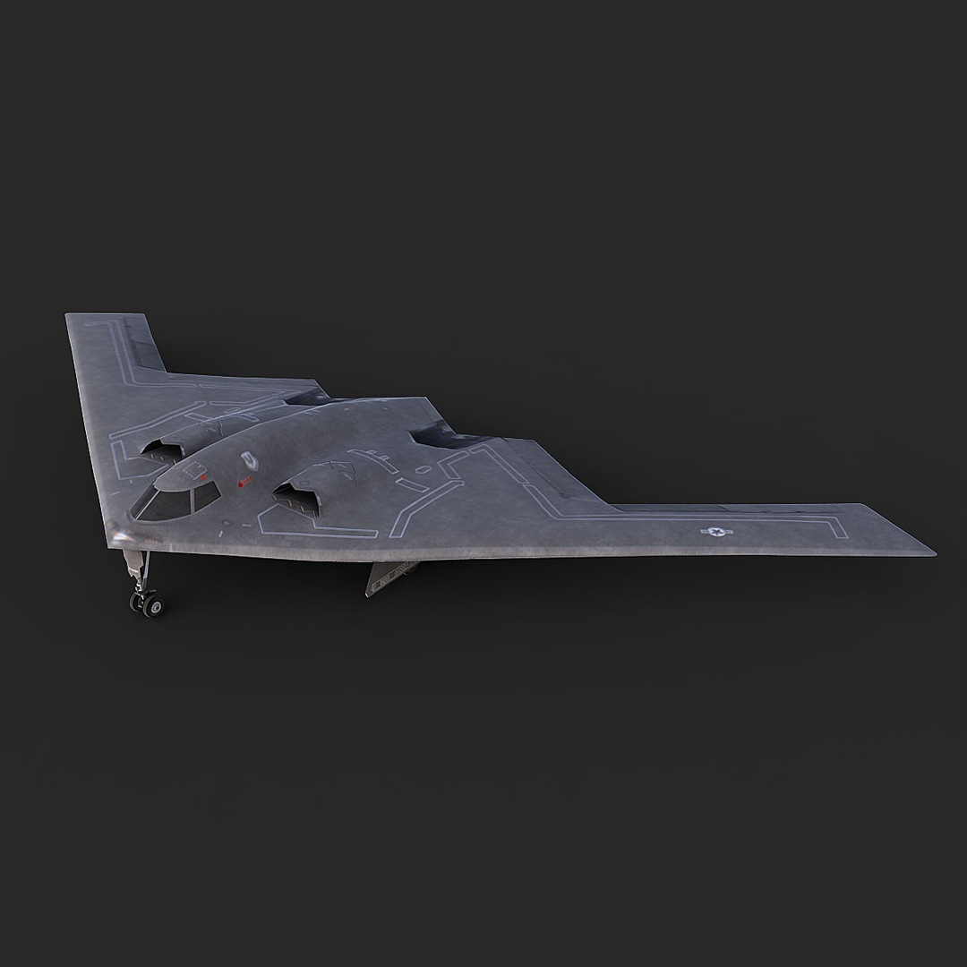 3d model b-2 spirit stealth bomber