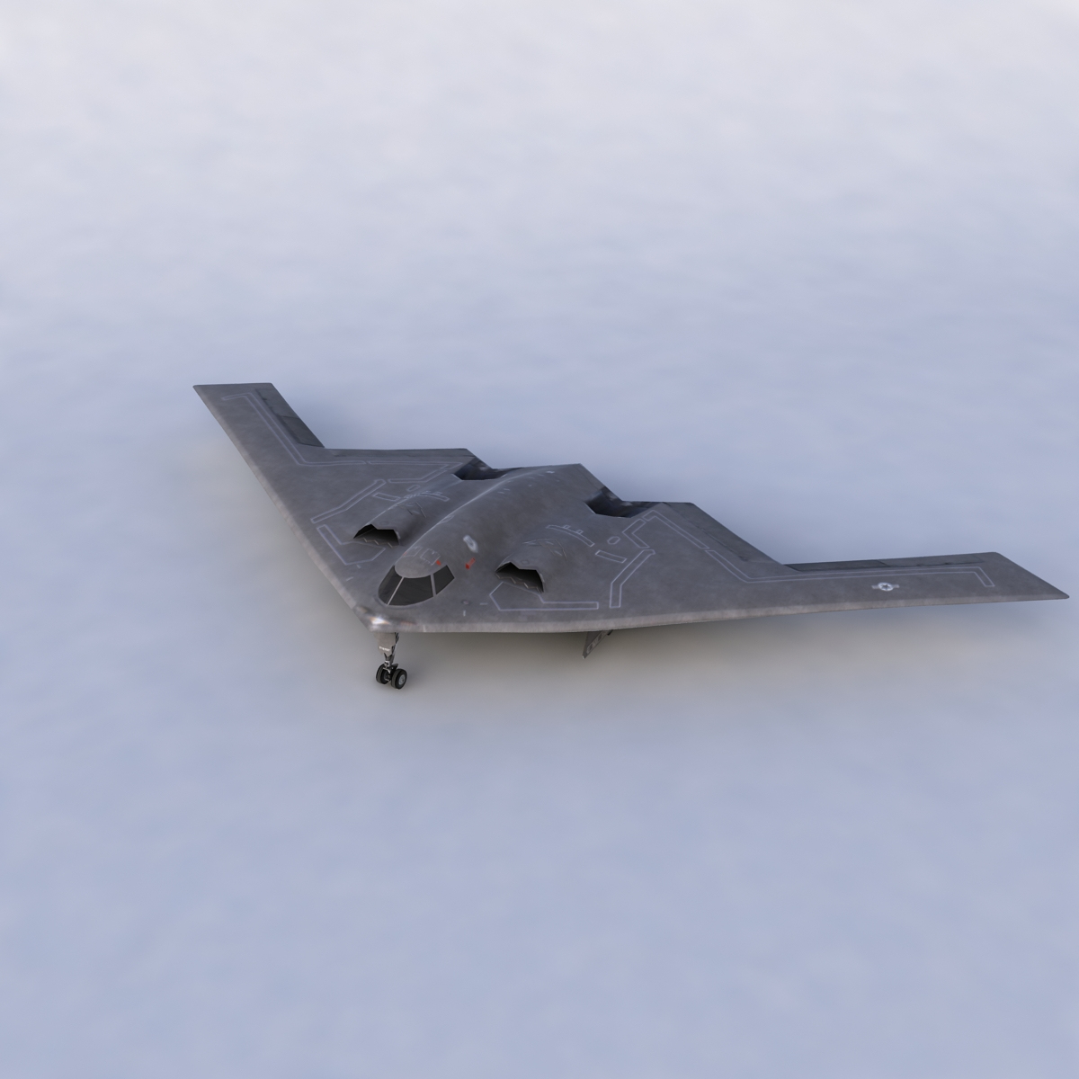 3d model b-2 spirit stealth bomber