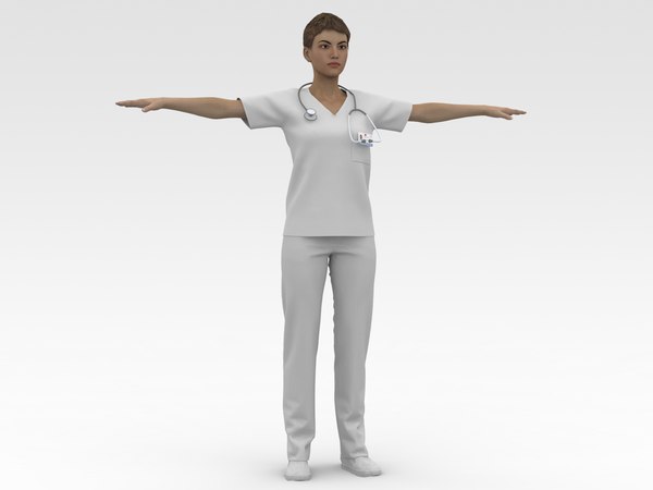 3D Nurse model - TurboSquid 1761214
