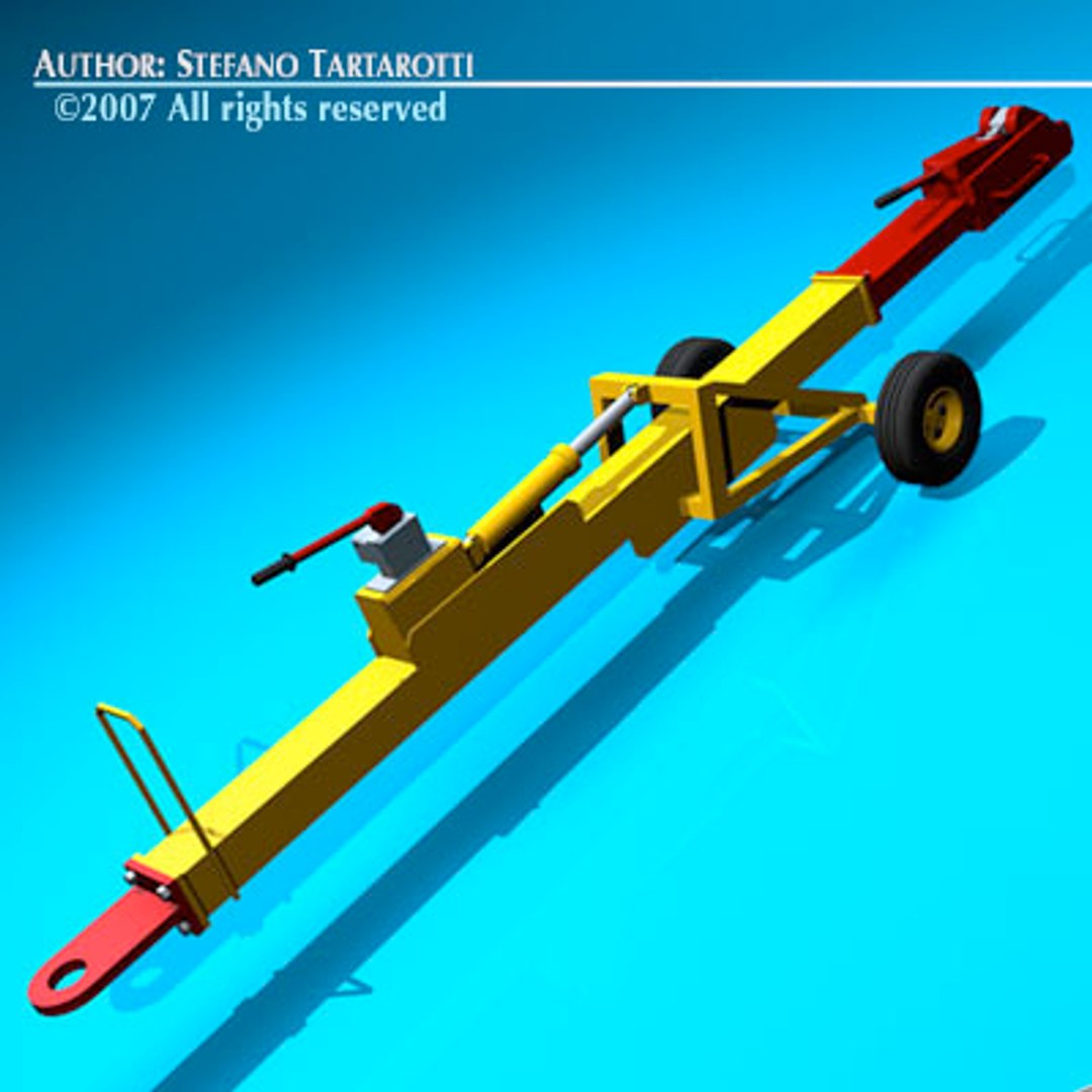3d airport tow bar model