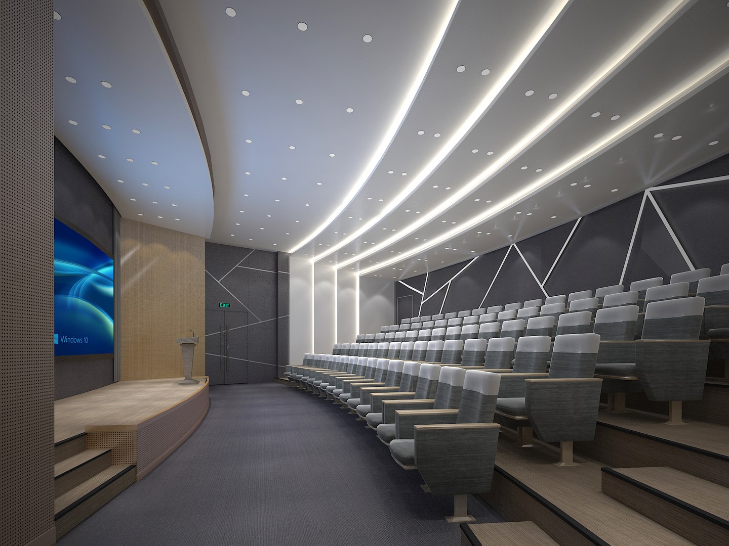 Lecture Hall Collection 05 3D - TurboSquid 2197530