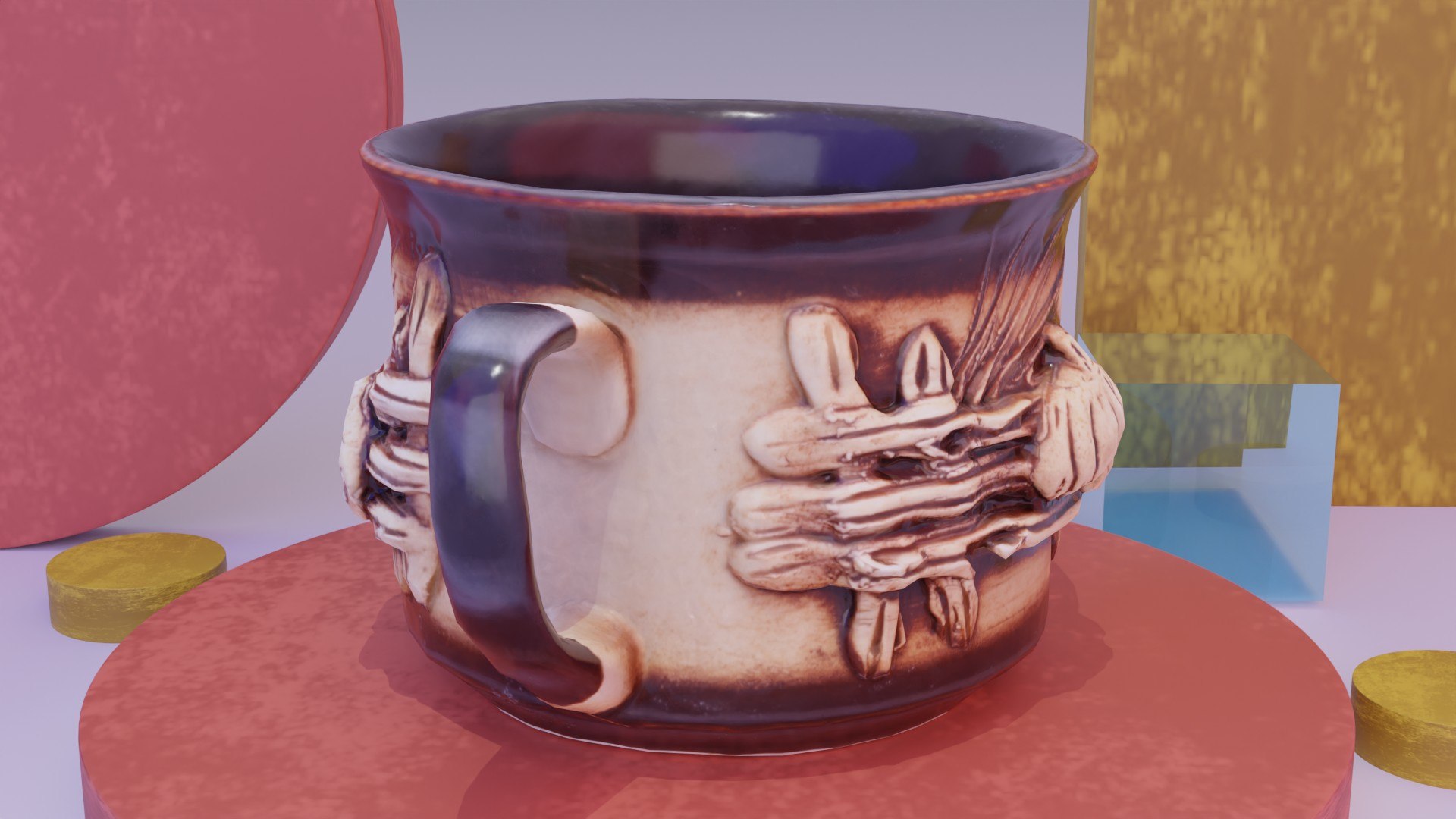 Ethnic Clay Cup 02 Low-poly 3D Model 3D - TurboSquid 1953552