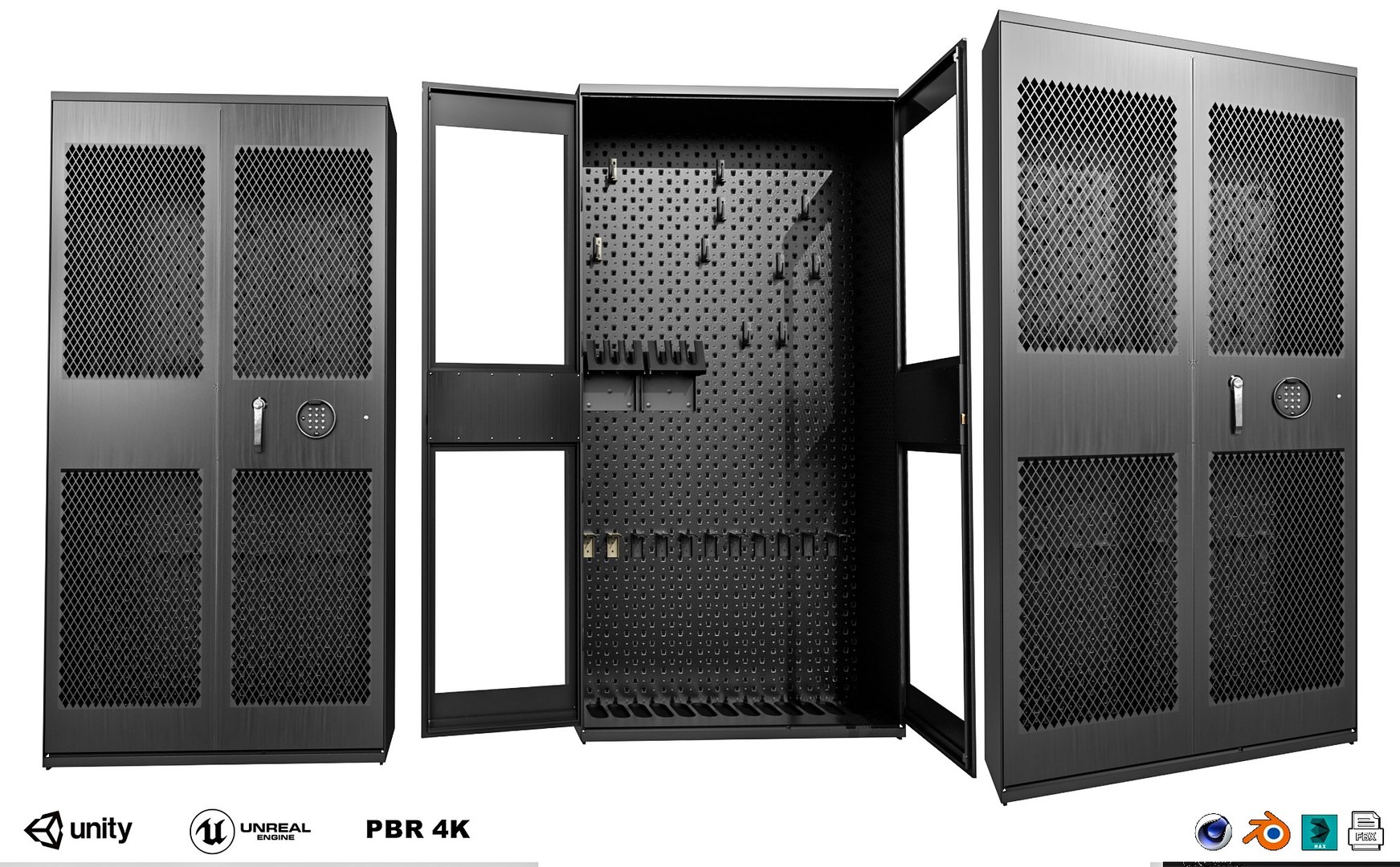 Military Gun Cabinet 3D Model - TurboSquid 2127030
