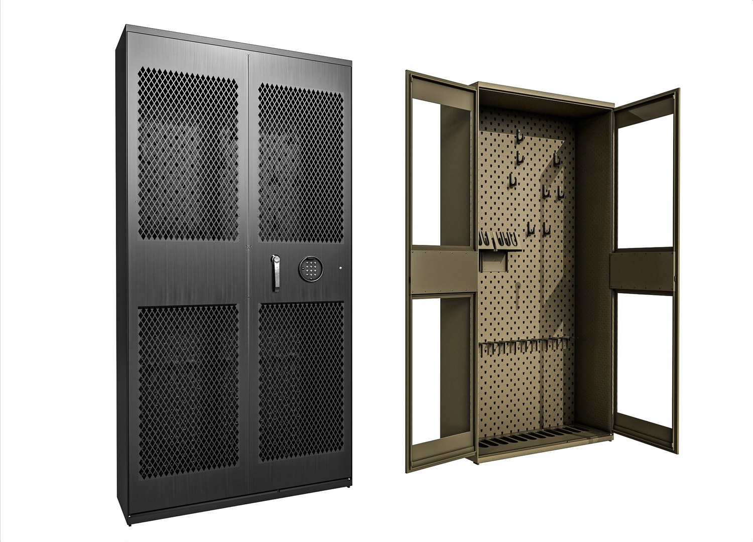 Military Gun Cabinet 3D Model - TurboSquid 2127030