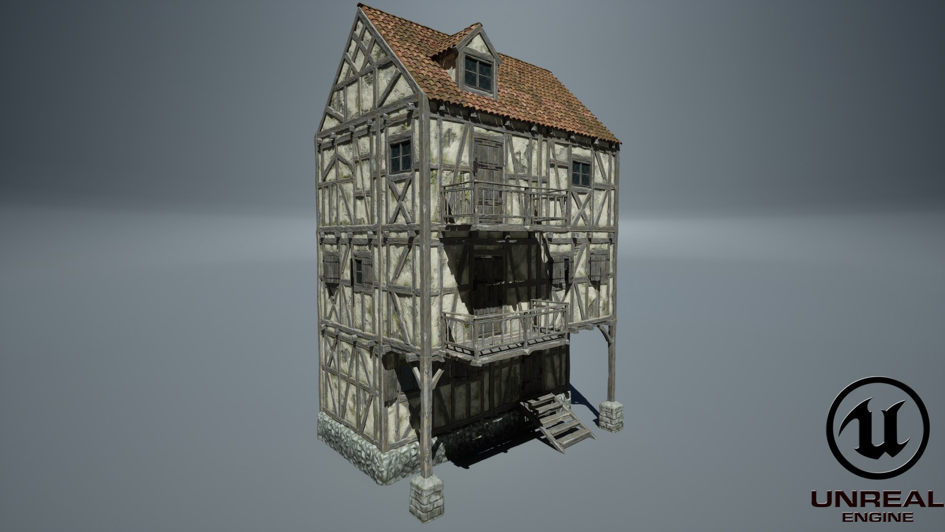 Medieval House 02 Game Ready Model - TurboSquid 2247922