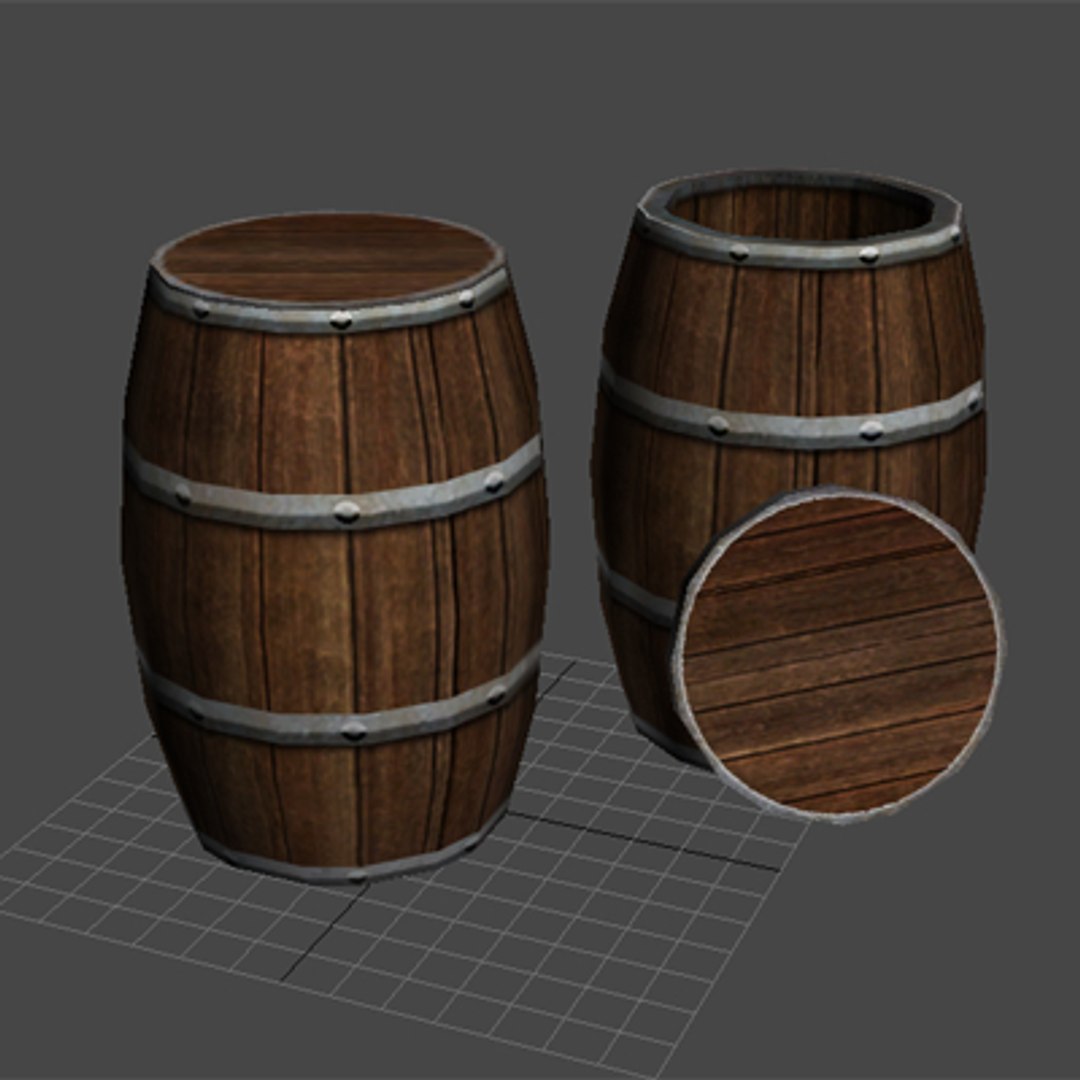 3d Model Barrel Rpg