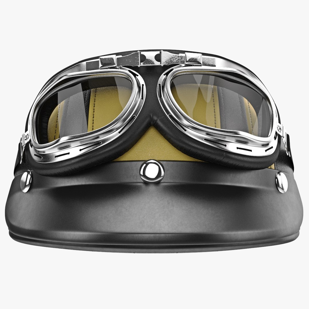 3d model helmet goggles