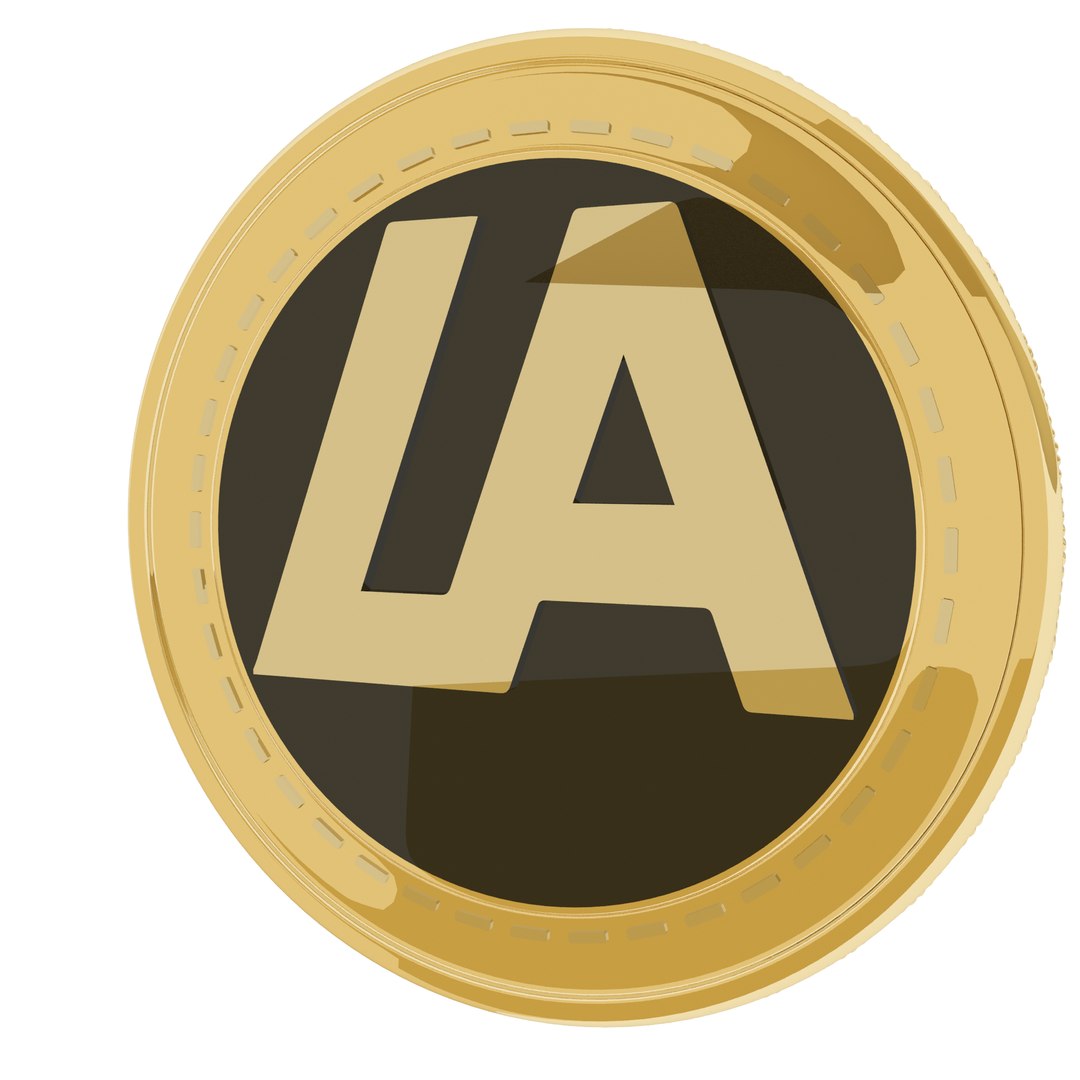 3D Latoken Cryptocurrency Gold Coin - TurboSquid 1857076