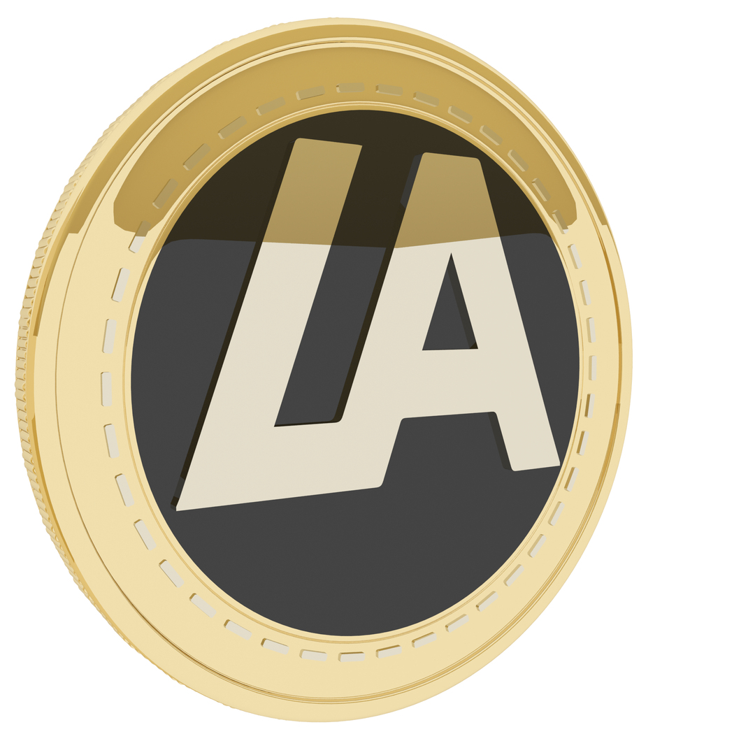 3D Latoken Cryptocurrency Gold Coin - TurboSquid 1857076