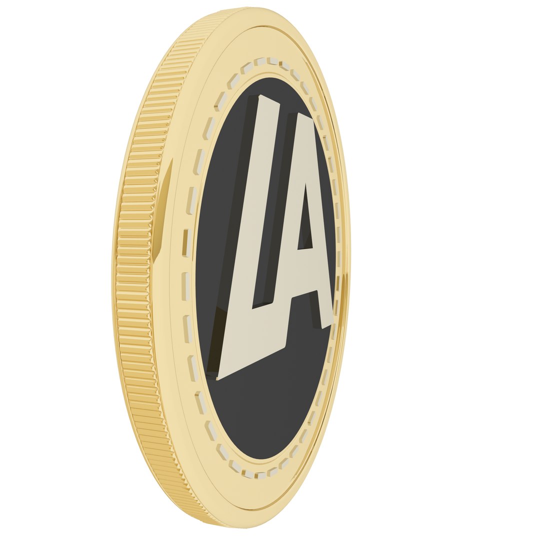 3D Latoken Cryptocurrency Gold Coin - TurboSquid 1857076