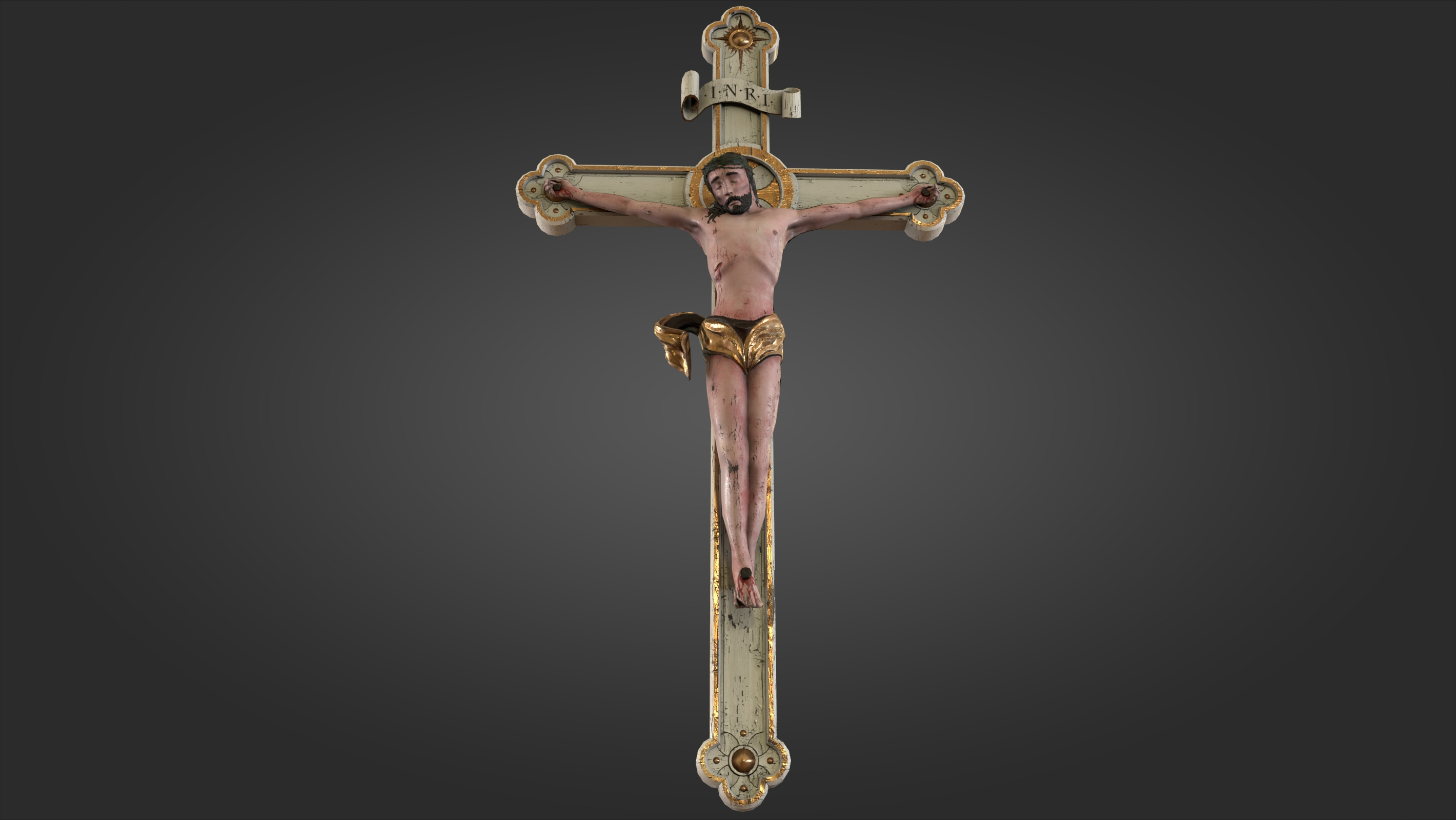 Medieval Crucifix White - PBR 3D model - TurboSquid 1818354