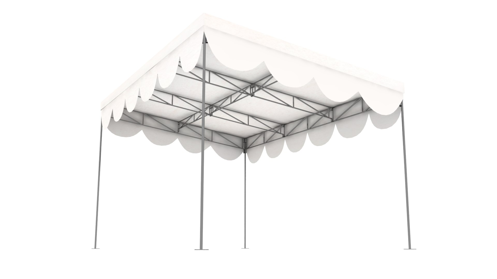 3D Tent Square 6x4m - TurboSquid 1946376