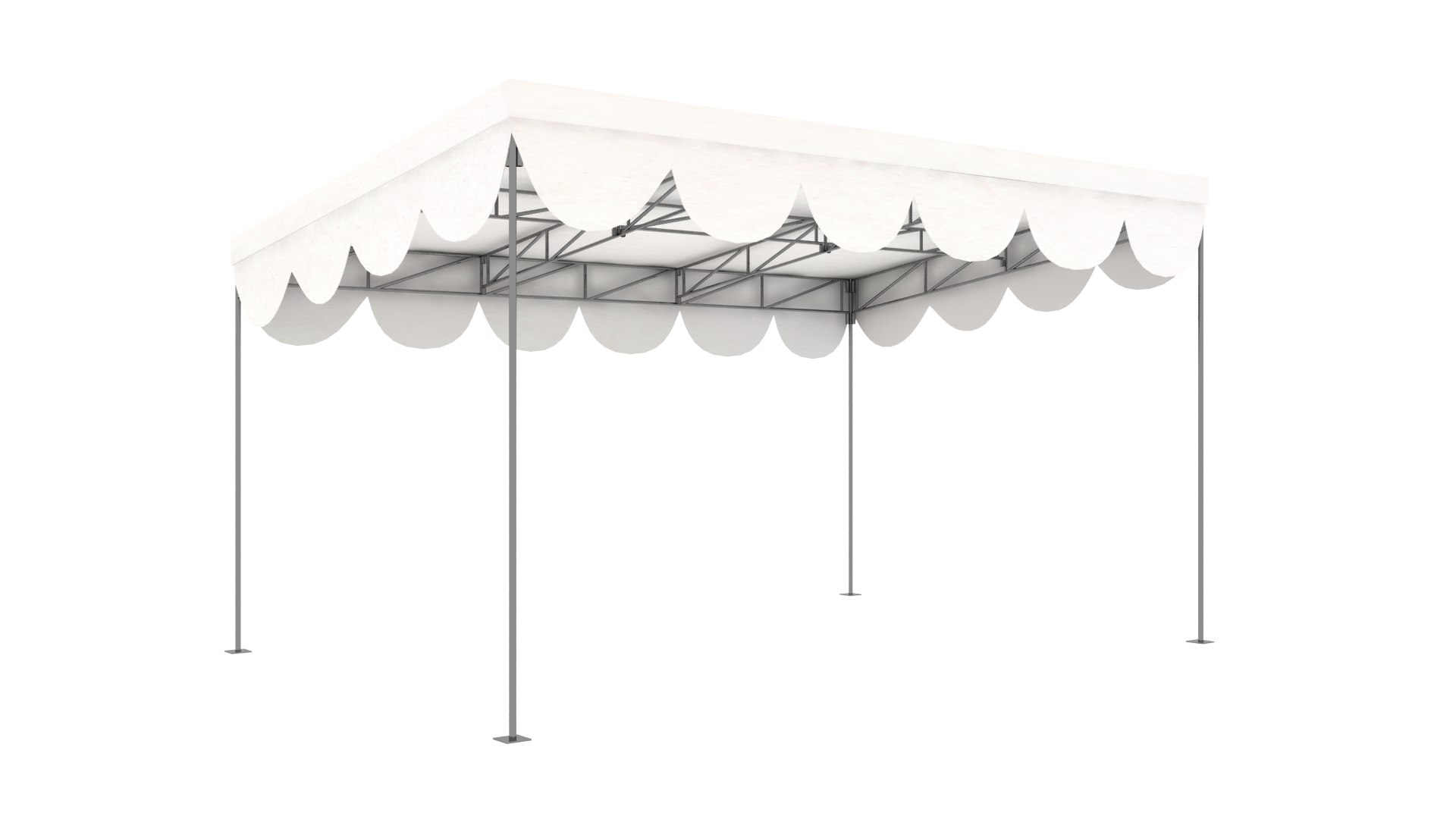 3D Tent Square 6x4m - TurboSquid 1946376