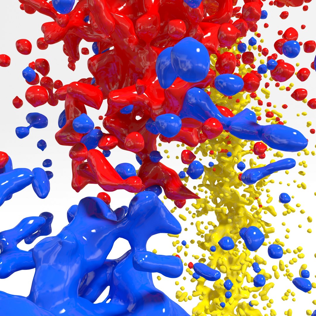 3d Paint Splash Model