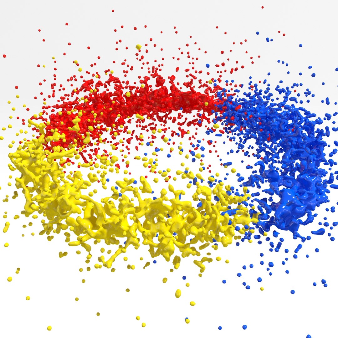 3d Paint Splash Model