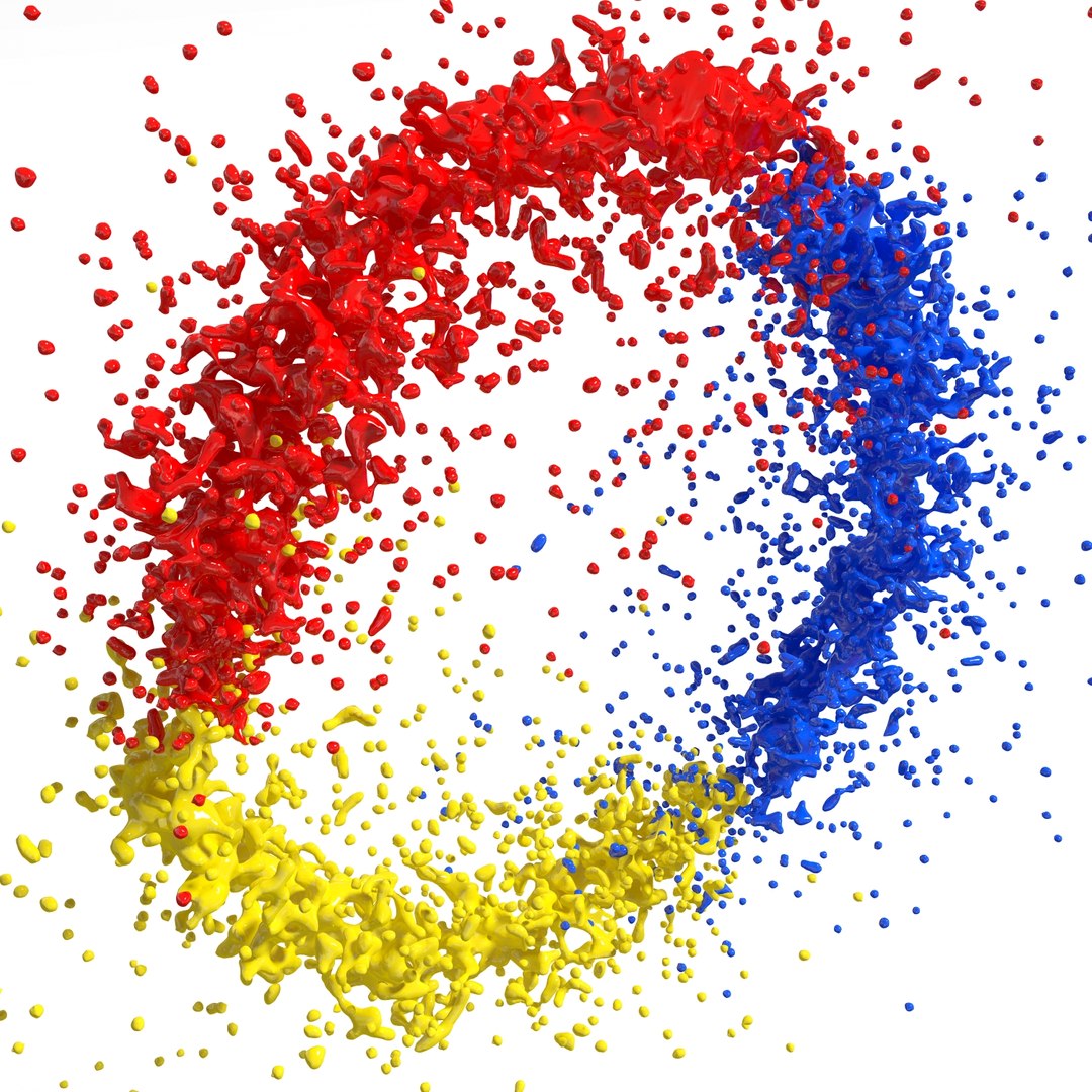 3d Paint Splash Model