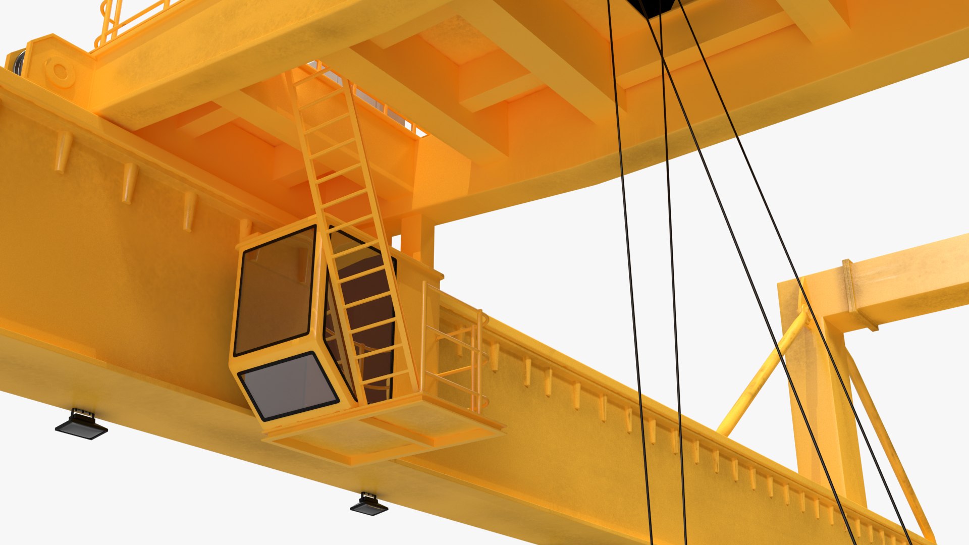 3D Rail Mounted Gantry Crane Rigged - TurboSquid 2329770