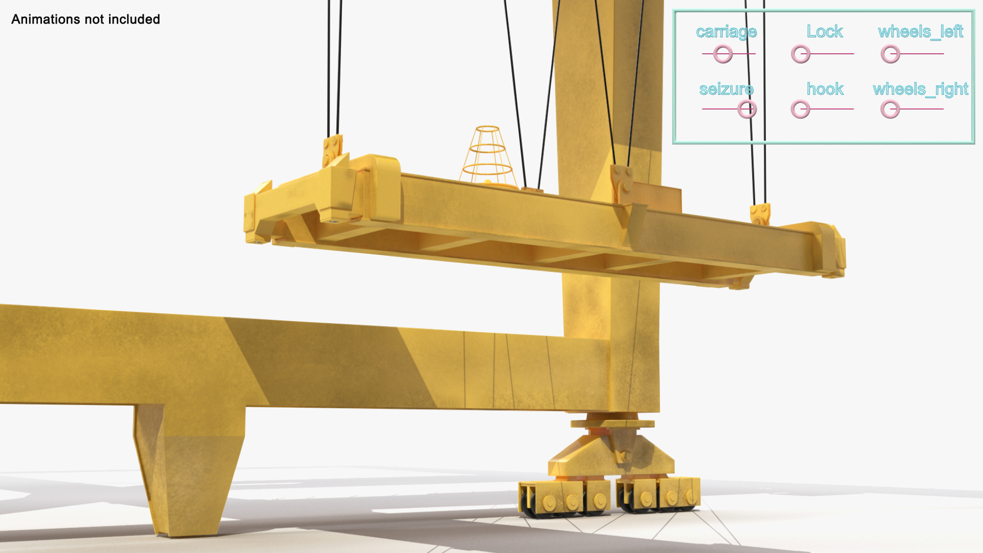 3D Rail Mounted Gantry Crane Rigged - TurboSquid 2329770