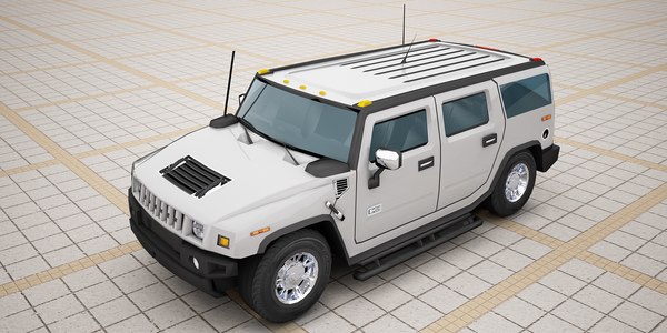 hummer h2 3d model