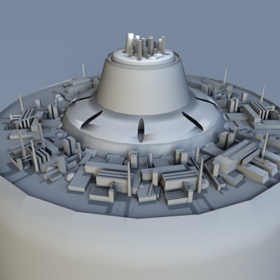 Derelict Space Junk Building 3d Model