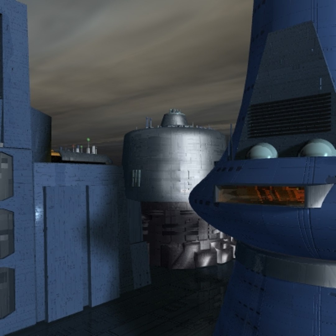 Derelict Space Junk Building 3d Model