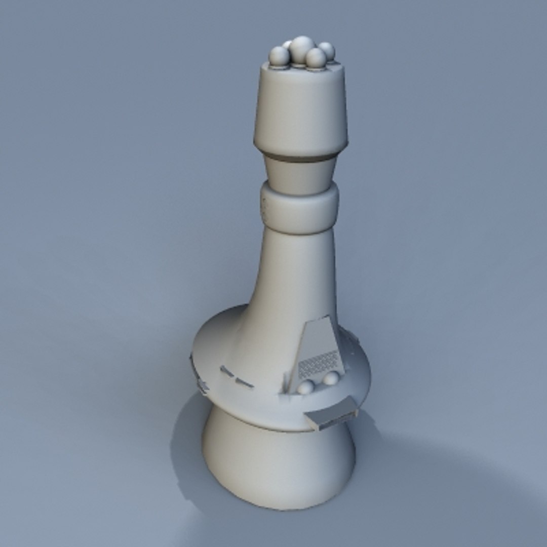 Derelict Space Junk Building 3d Model