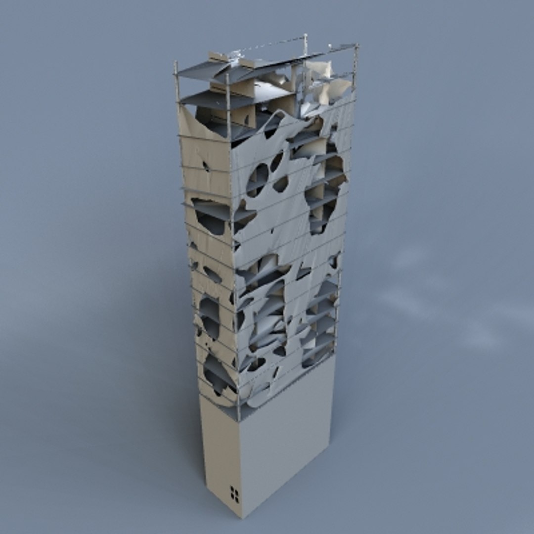 Derelict Space Junk Building 3d Model