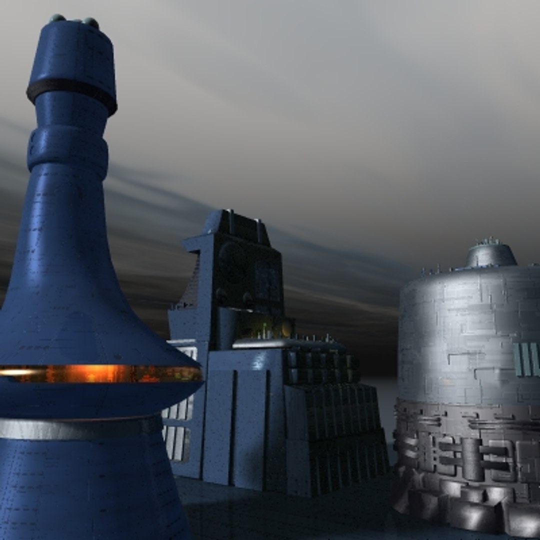 Derelict Space Junk Building 3d Model