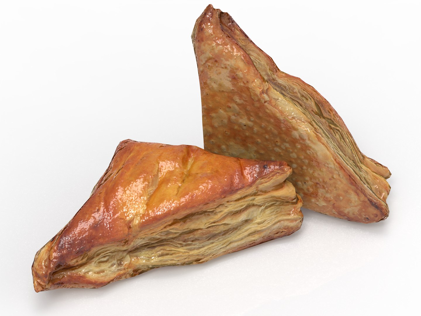 3D Pie Chicken Apple Pineapple Puff cake Low-poly model - TurboSquid ...